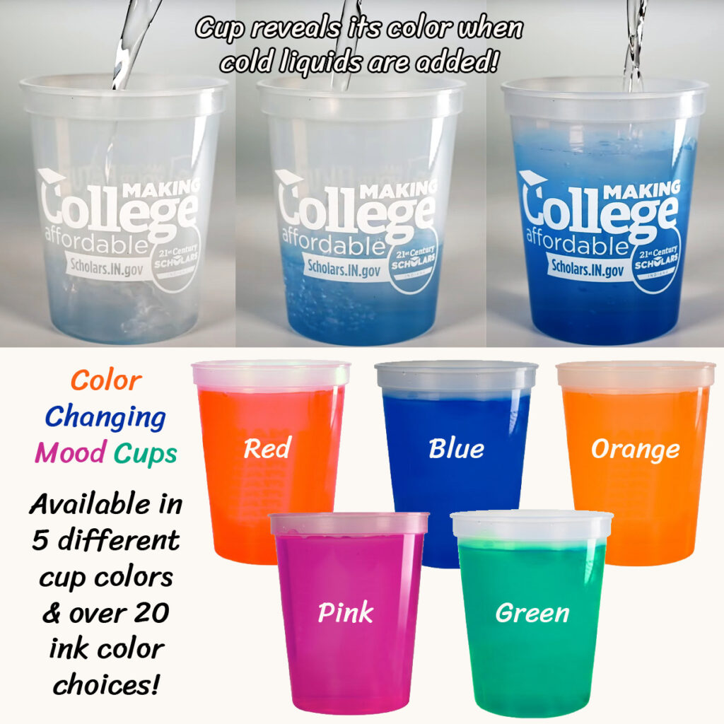 Custom Color Changing Cups: Personalized Mood Cups at Balloons Tomorrow